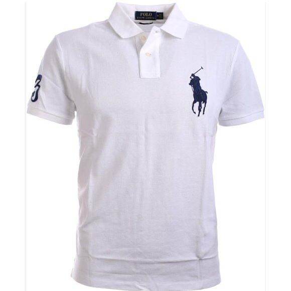 Polo Ralph Lauren | Shirts | Polo Ralph Lauren Vintage Mens Mesh Shirt Big Pony Logo Custom Slim ...